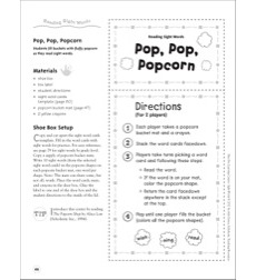 Pop, Pop, Popcorn (Reading Sight Words): Sight Word Shoe Box Learning ...