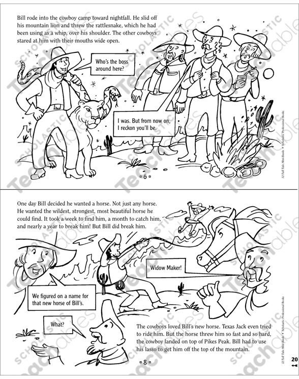 Pecos Bill: Tall Tale Mini-Book by