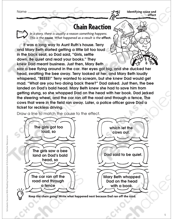 Cause & Effect Grade 3 Differentiation Pack by