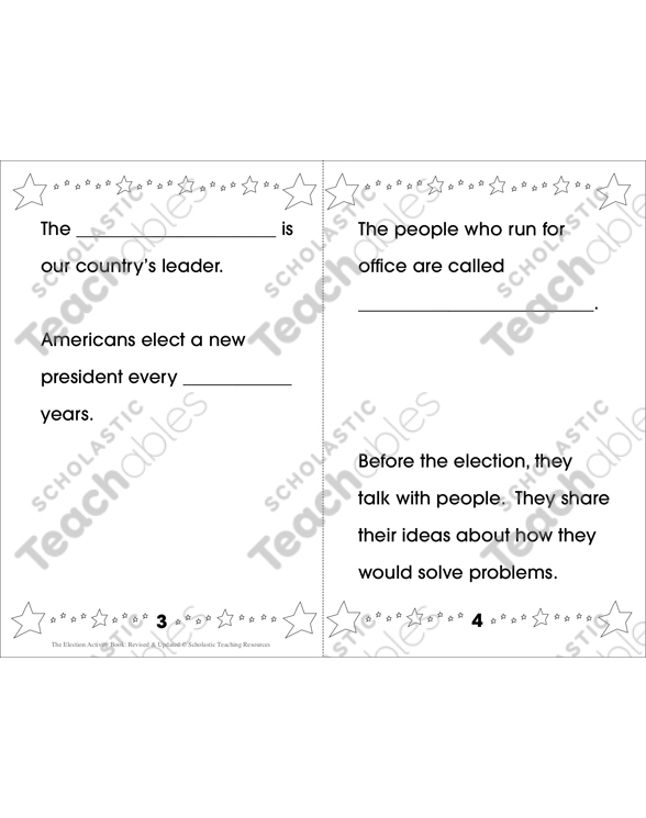 My Election Book (All About Voting): Election Activities by