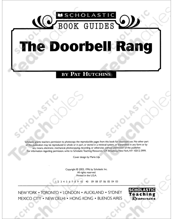 Book Guide: The Doorbell Rang by