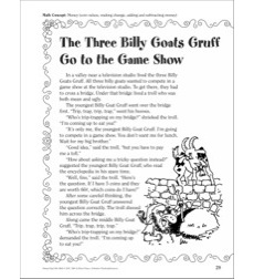 The Three Billy Goats Gruff (Money): A Funny Fairy Tale Math Activity by