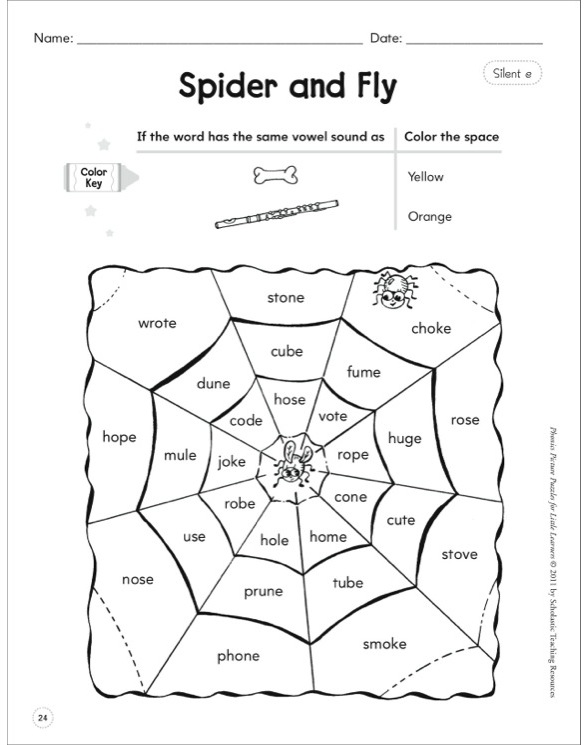 Silent e (Four Puzzles): Phonics Picture Puzzles for Little Learners by