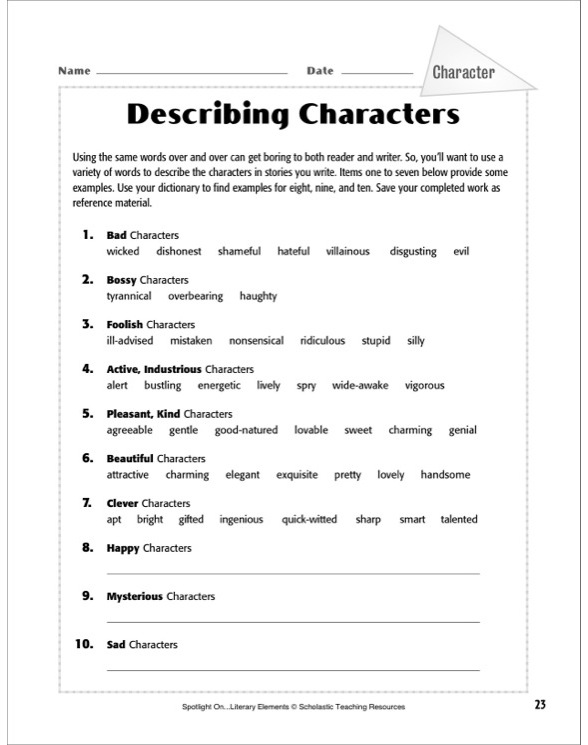 The Open Window, by Saki (Character): Spotlight On Literary Elements by