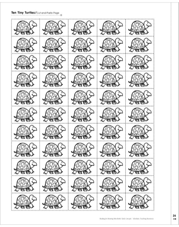 Ten Tiny Turtles: Mini-Book by