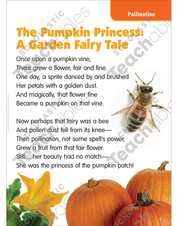 The Pumpkin Princess (Pollination Fairy Tale): Science Poem by