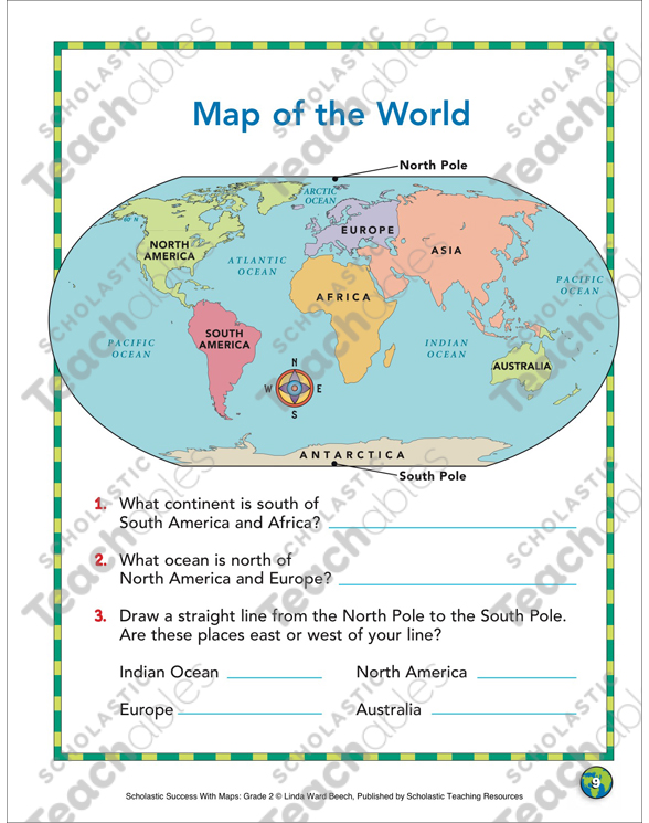 A Compass Rose: Grade 2 Map Skills by