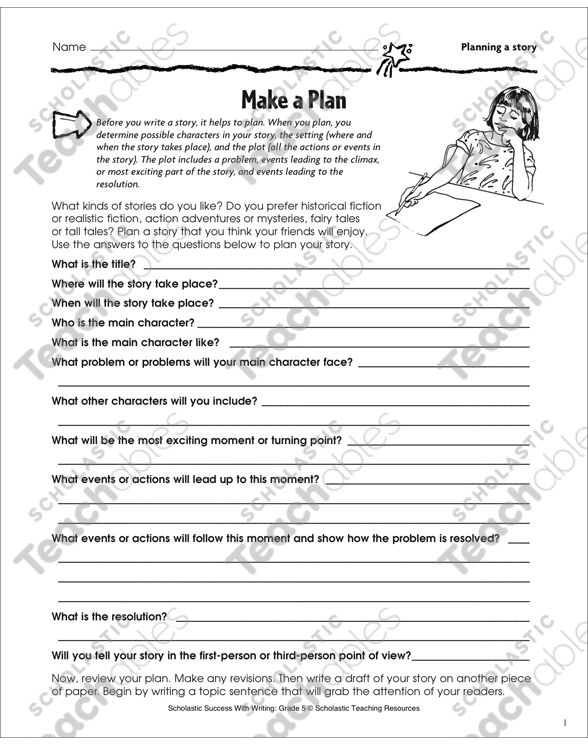 Make a Plan (Planning a Story) by