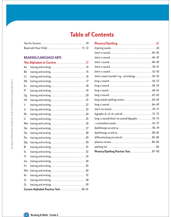 Reading & Math Jumbo Workbook: Grade 2 by John N. Mangieri;Cathy ...