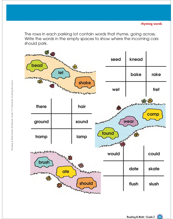 Reading & Math Jumbo Workbook: Grade 2 by John N. Mangieri;Cathy ...