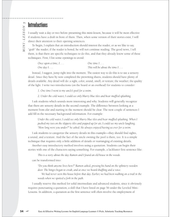 Autobiographical Incident: ELL Writing Activity by