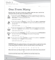 Greek & Latin Roots: Vocabulary Packet by