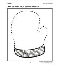 Tracing a Mitten: Preschool Basic Skills (Fine Motor) by