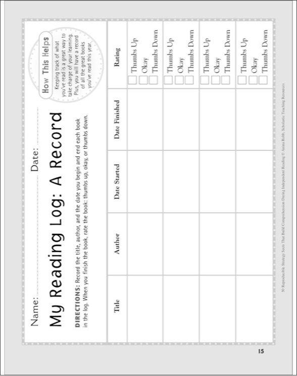 50 Reproducible Strategy Sheets That Build Comprehension During ...