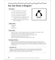 Draw a Penguin in 6 Steps: Follow the Directions by