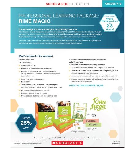 Rime Magic Professional Learning Bundle Flyer by