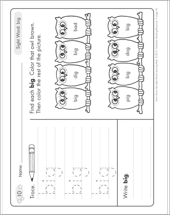 Now I Know My Sight Words Learning Mats by Lucia Kemp Henry