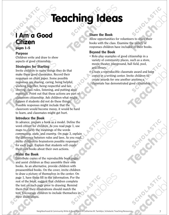I Am a Good Citizen: Write & Read Book by
