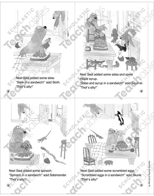 Alpha Tales: Seal's Silly Sandwich (Letter S): Alpha Tales Mini-Book by