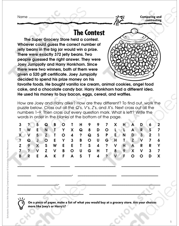 Compare & Contrast Grade 3 Differentiation Pack by