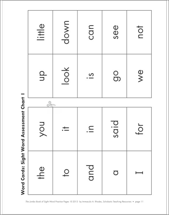 The Jumbo Book of Sight Word Practice Pages by Immacula A. Rhodes
