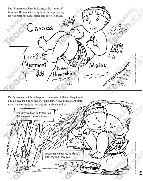 Tall Tales: Paul Bunyan: Tall Tale Mini-Book by