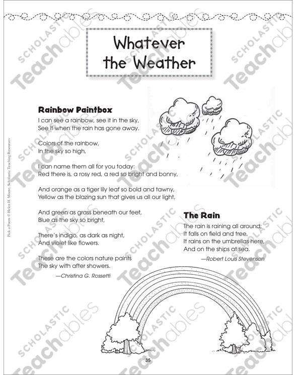 Whatever the Weather: Pick a Poem by