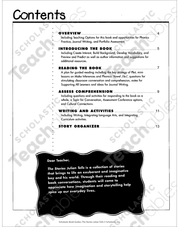 Book Guide: The Stories Julian Tells by