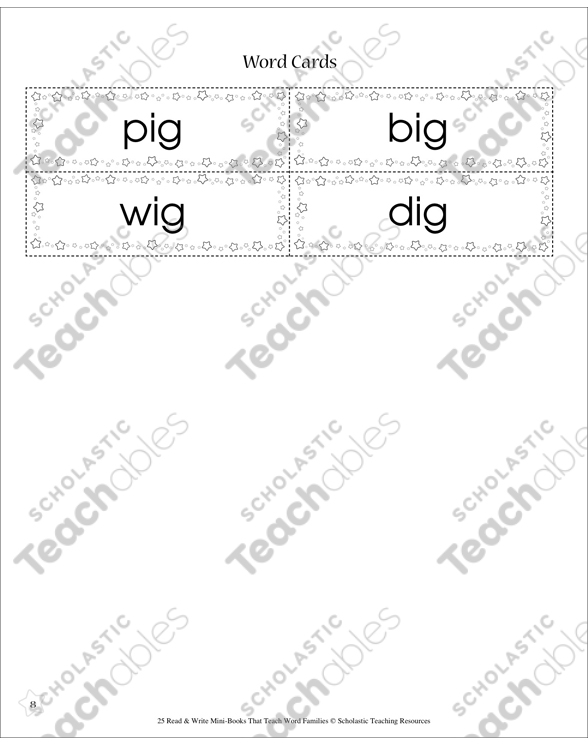 Word Family Mini-Book: -ig Mini-Book by