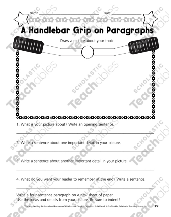 Writing a Paragraph (Building Blocks of Writing): Leveled Graphic ...