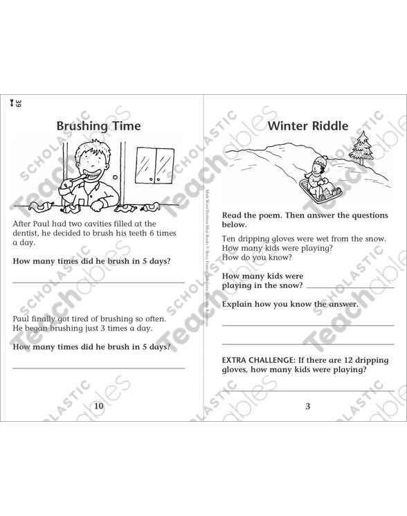 Multiplication and Division: Word Problem Mini-Book by