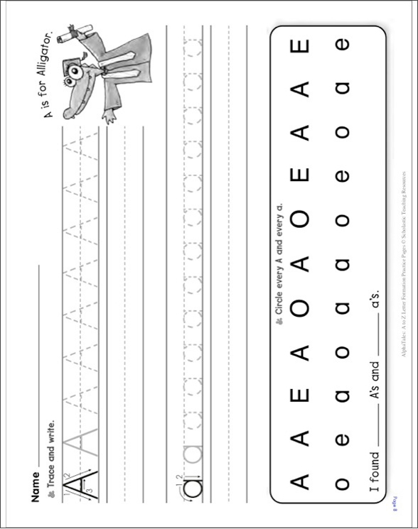 AlphaTales: A to Z Letter Formation Practice Pages by