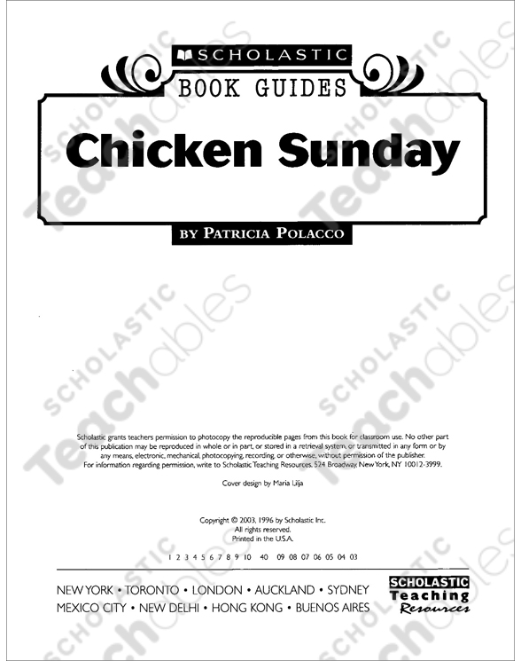 Book Guide: Chicken Sunday by