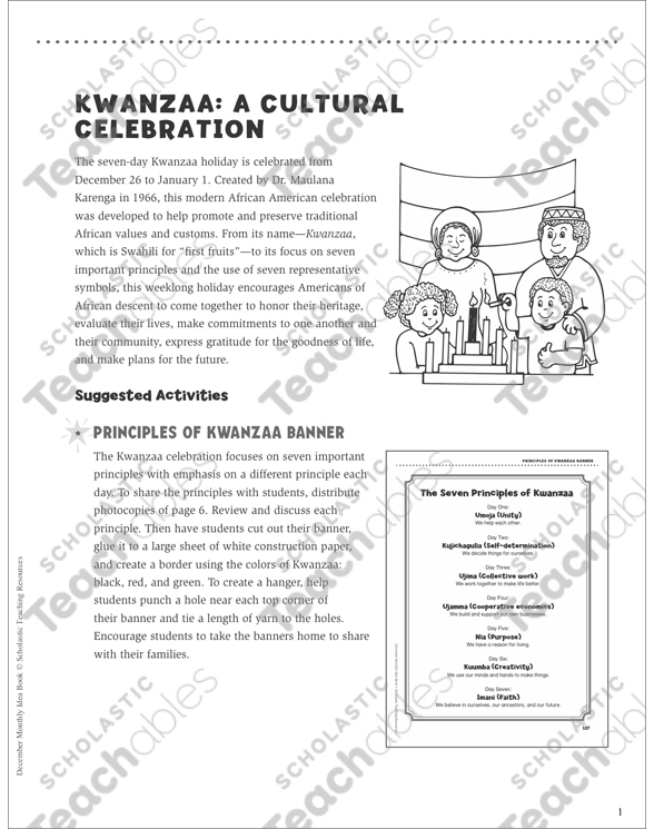 Kwanzaa, A Cultural Celebration by