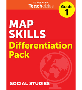 Map Skills Grade 1 Differentiation Pack by