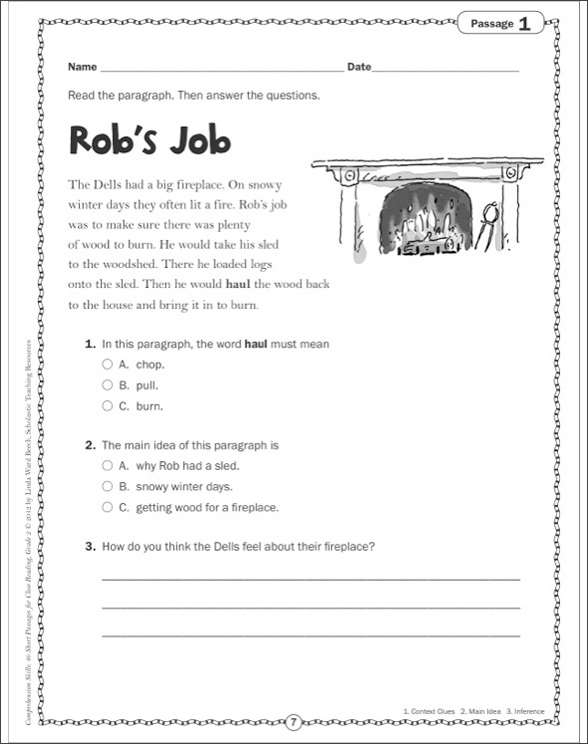 Comprehension Skills: 40 Short Passages for Close Reading: Grade 2 by ...