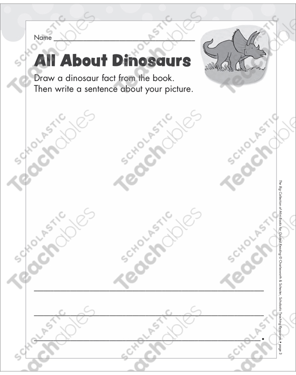 All About Dinosaurs: Mini-Book for Guided Reading (Level C) by