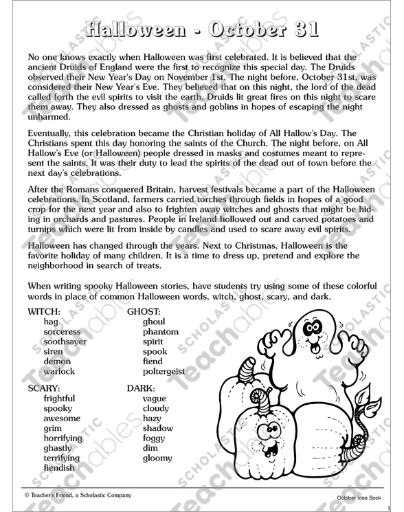 Halloween: Nonfiction Passage (Reference) by