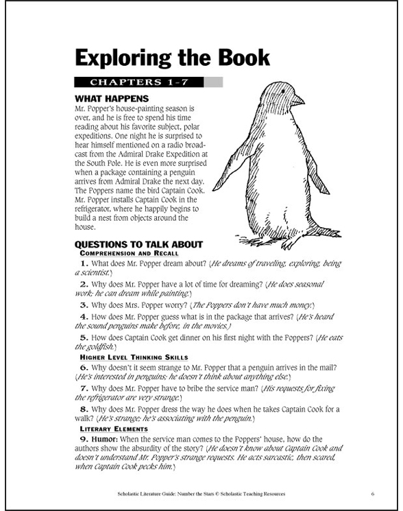 Literature Guide: Mr. Popper's Penguins by