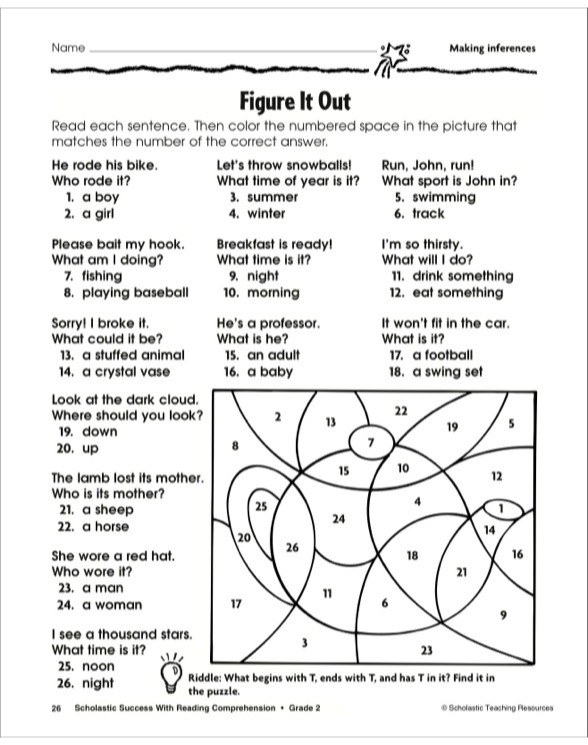 Figure It Out (Making Inferences): Grade 2 Reading Comprehension by