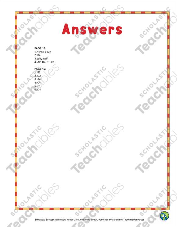 A Map Grid: Grade 2 Map Skills by