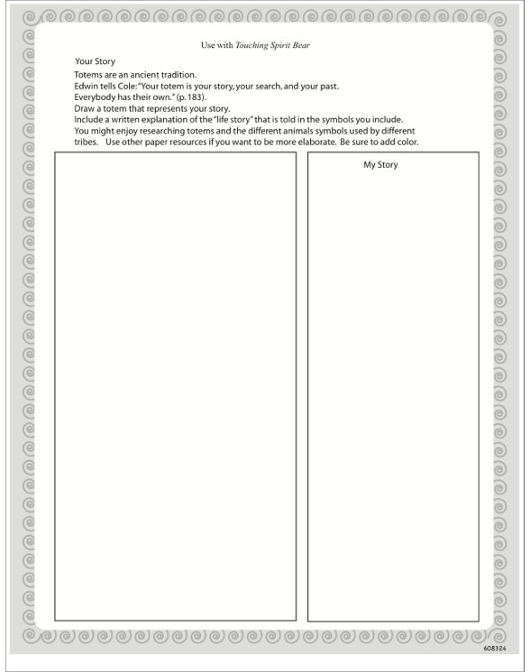 Touching Spirit Bear Worksheets
