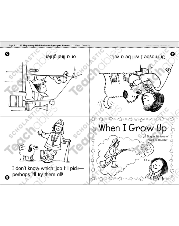 When I Grow Up: Sing-Along Mini-Book by
