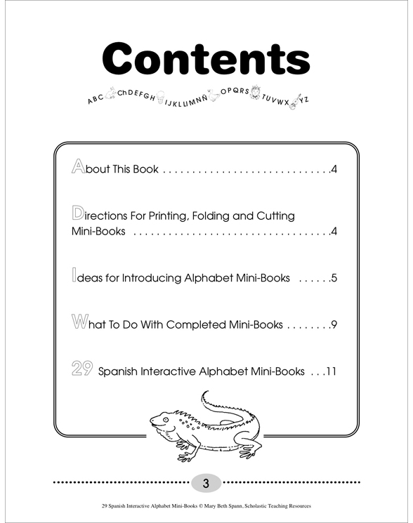 29 Spanish Alphabet Mini-Books by Mary Beth Spann