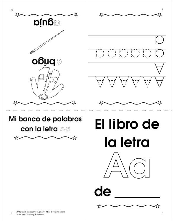 29 Spanish Alphabet Mini-Books by Mary Beth Spann