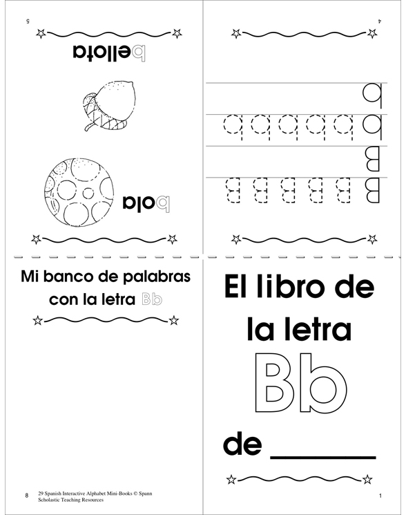 29 Spanish Alphabet Mini-Books by Mary Beth Spann