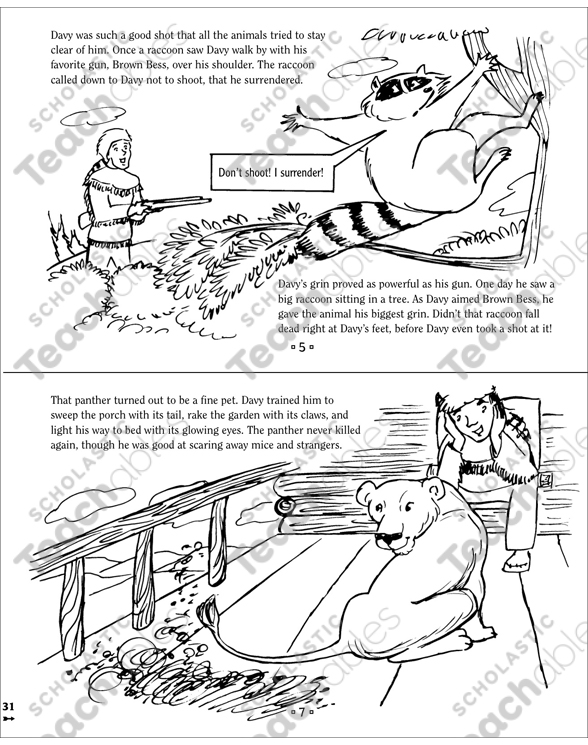 Tall Tales: Davy Crockett: Tall Tale Mini-Book by