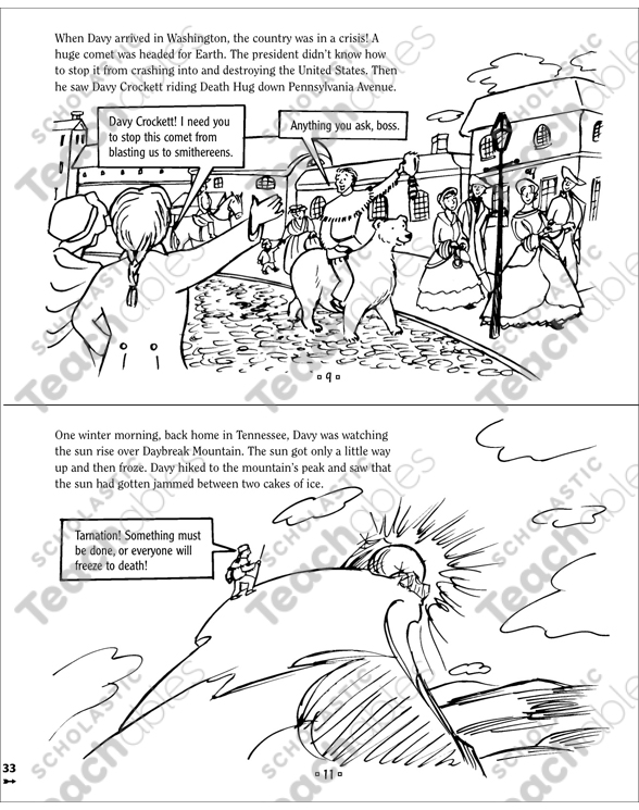 Tall Tales: Davy Crockett: Tall Tale Mini-Book by