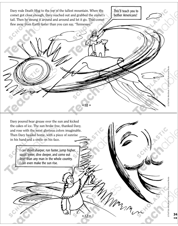 Tall Tales: Davy Crockett: Tall Tale Mini-Book by