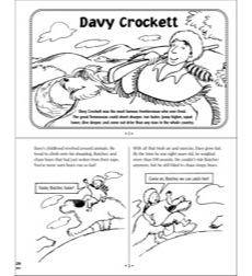 Tall Tales: Davy Crockett: Tall Tale Mini-Book by